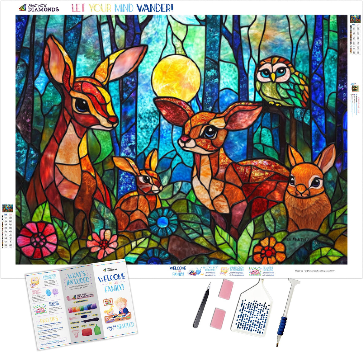 Magical Forest Animals Official Diamond Painting Kit | Diamond Art ...