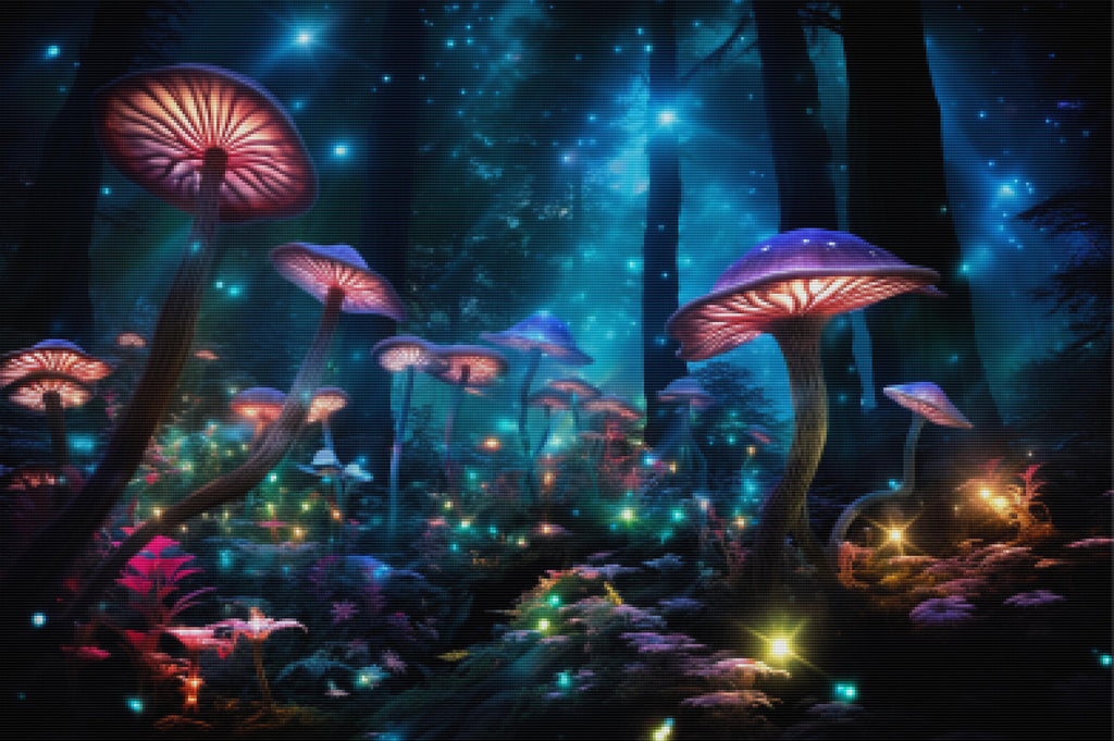 Magical Luminous Forest Diamond Painting Kit Paint With Diamonds