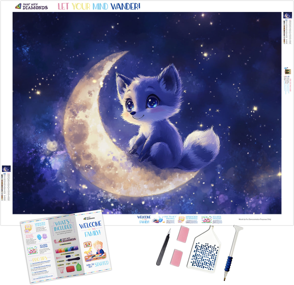 Magical Moonlight Fox – Paint With Diamonds