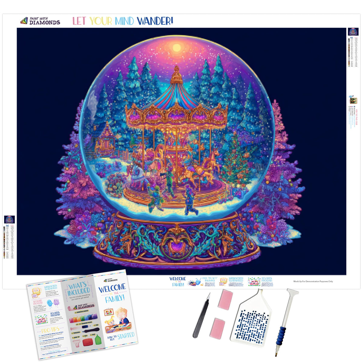 Magical Snow Globe Dream Diamond Painting - Full Drill Kit | Paint With ...