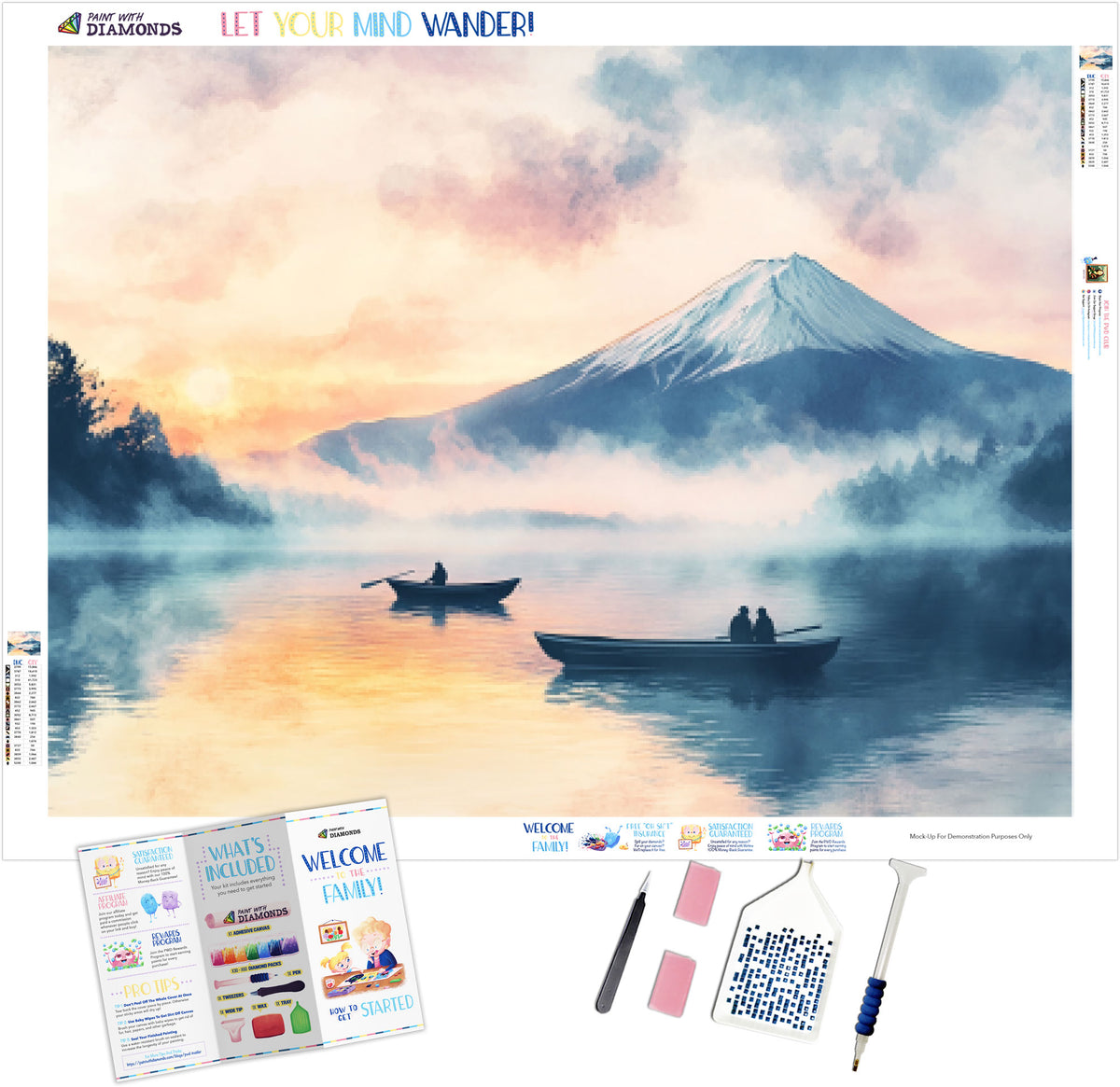 Majestic Mount Fuji at Sunrise – Paint With Diamonds