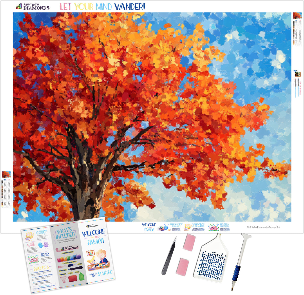 Maple Tree in Autumn Official Diamond Painting Kit | Diamond Art ...