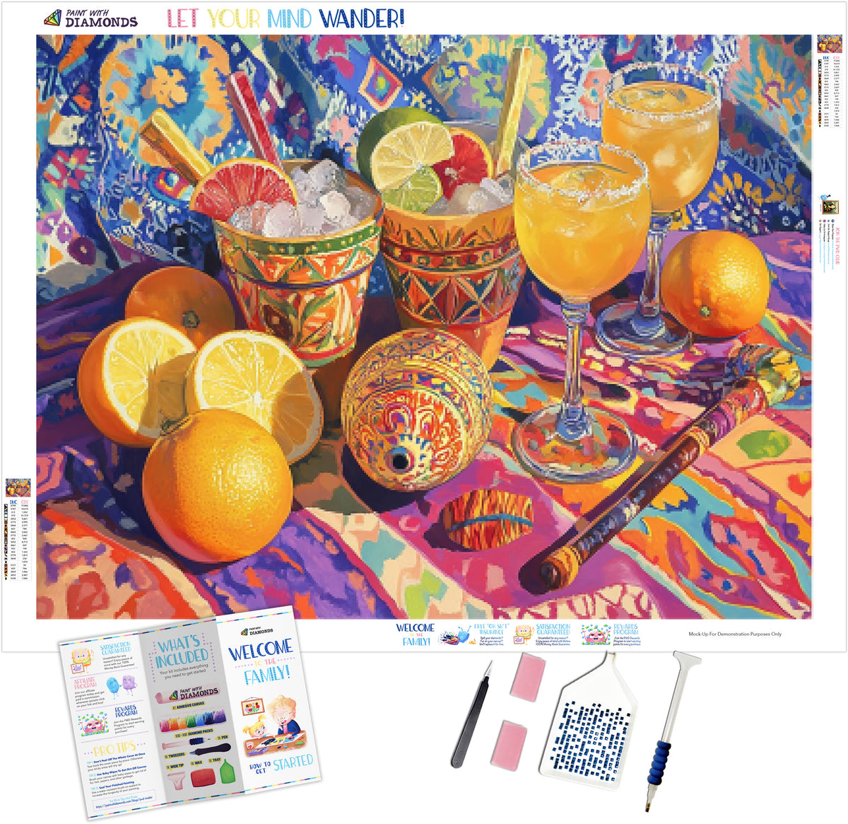 Maracas & Margaritas Official Diamond Painting Kit | Diamond Art ...