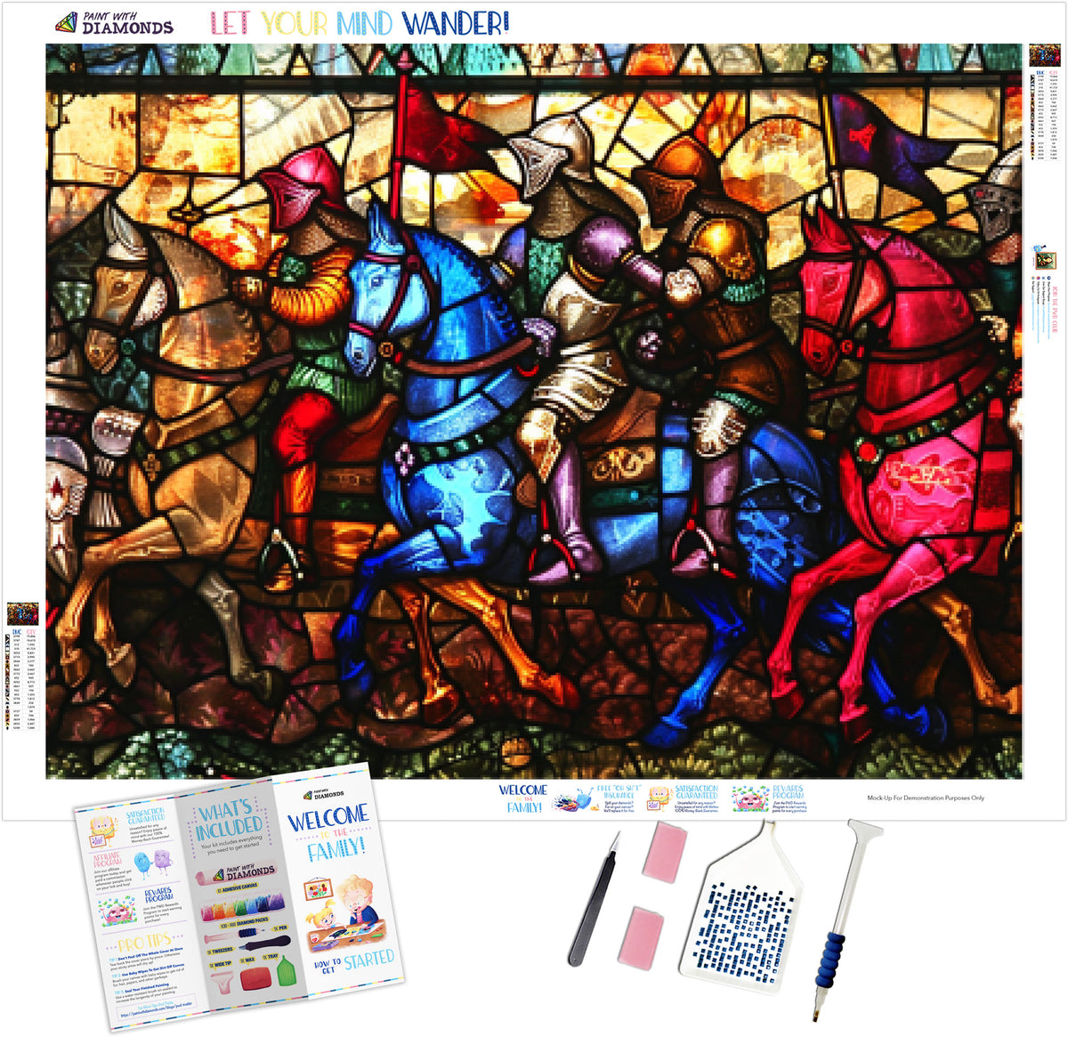 Medieval Tournament Knights Official Diamond Painting Kit | Diamond Art ...
