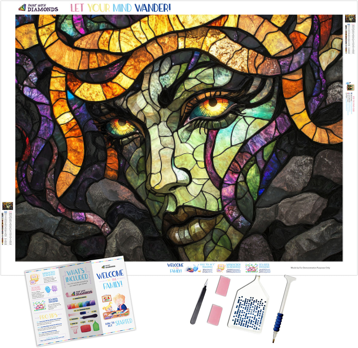 Medusa's Gaze Official Diamond Painting Kit | Diamond Art | Paint With ...