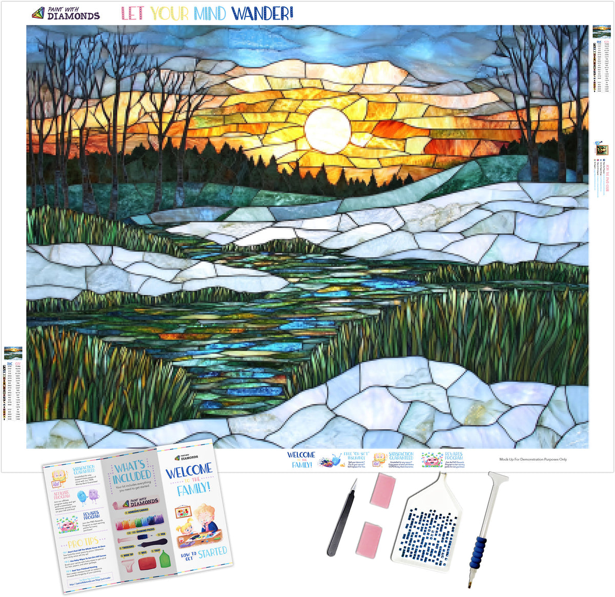 Melting Snow to Meadow Official Diamond Painting Kit | Diamond Art ...