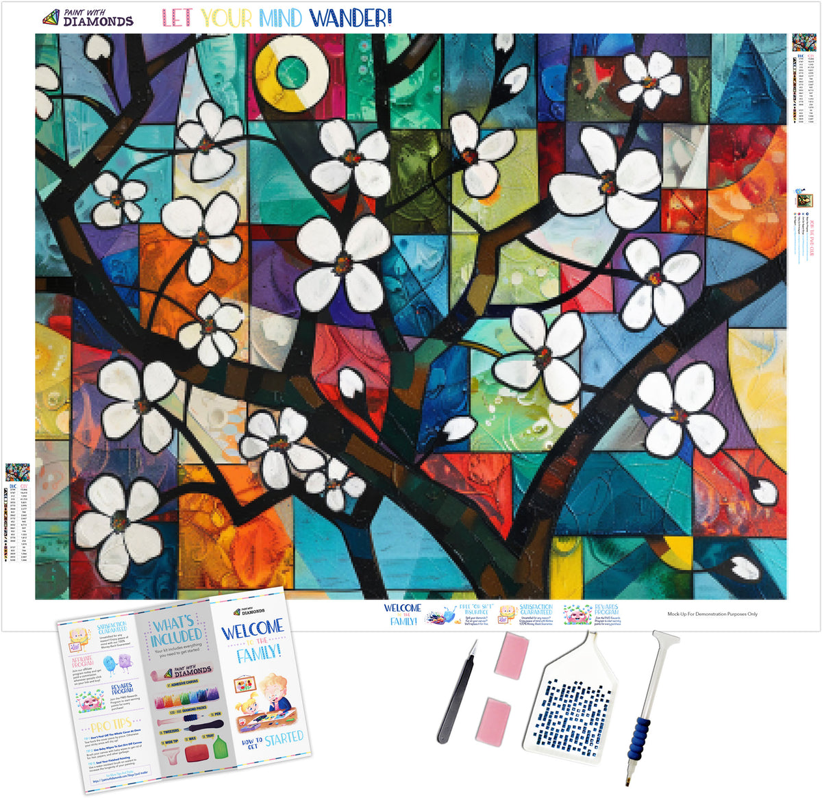 Modernist Spring Blossom Vignette Official Diamond Painting Kit ...