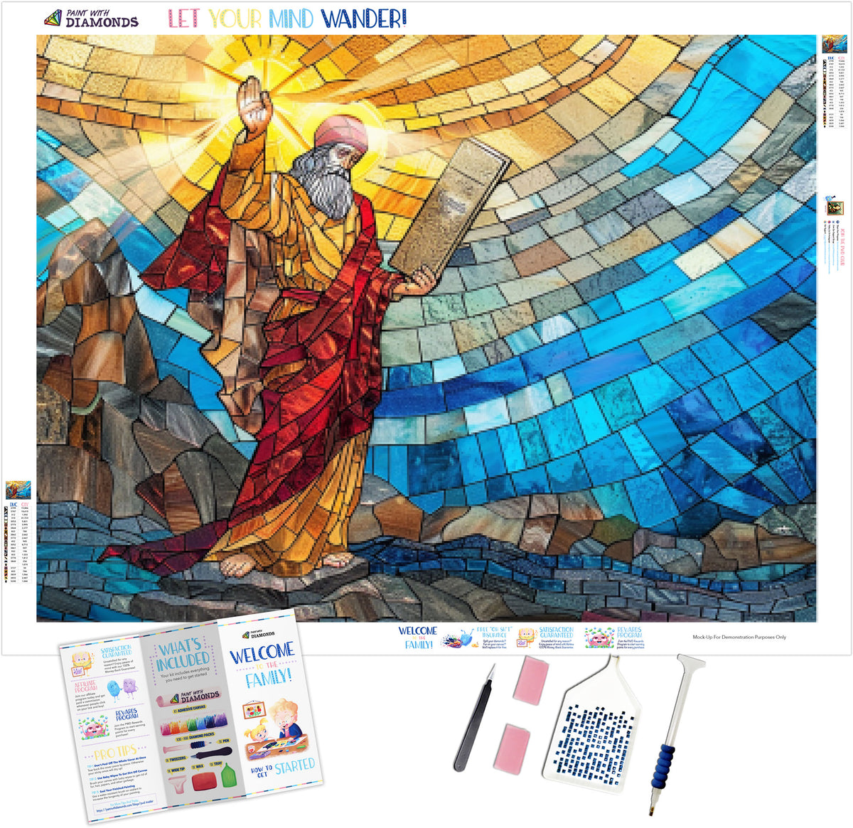 Moses and the Ten Commandments – Paint With Diamonds