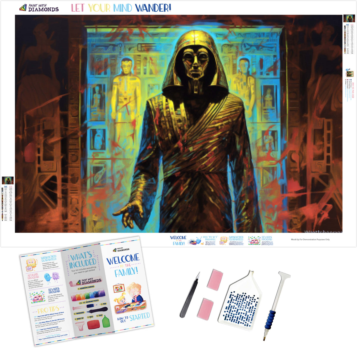 Mummy's Tomb Diamond Painting Kit Paint With Diamonds Official Diamond