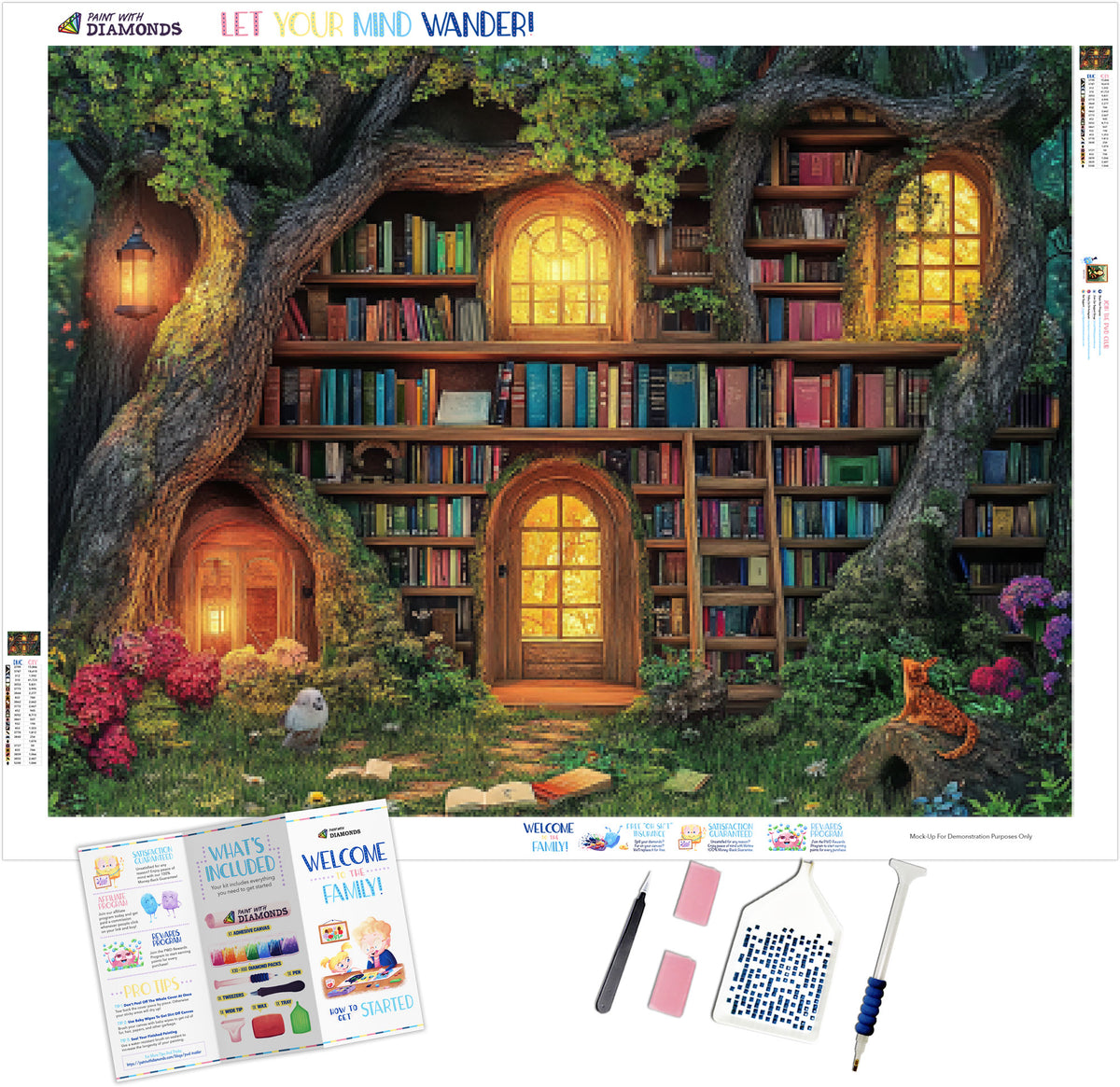 Mystical Enchanted Forest Library – Paint With Diamonds