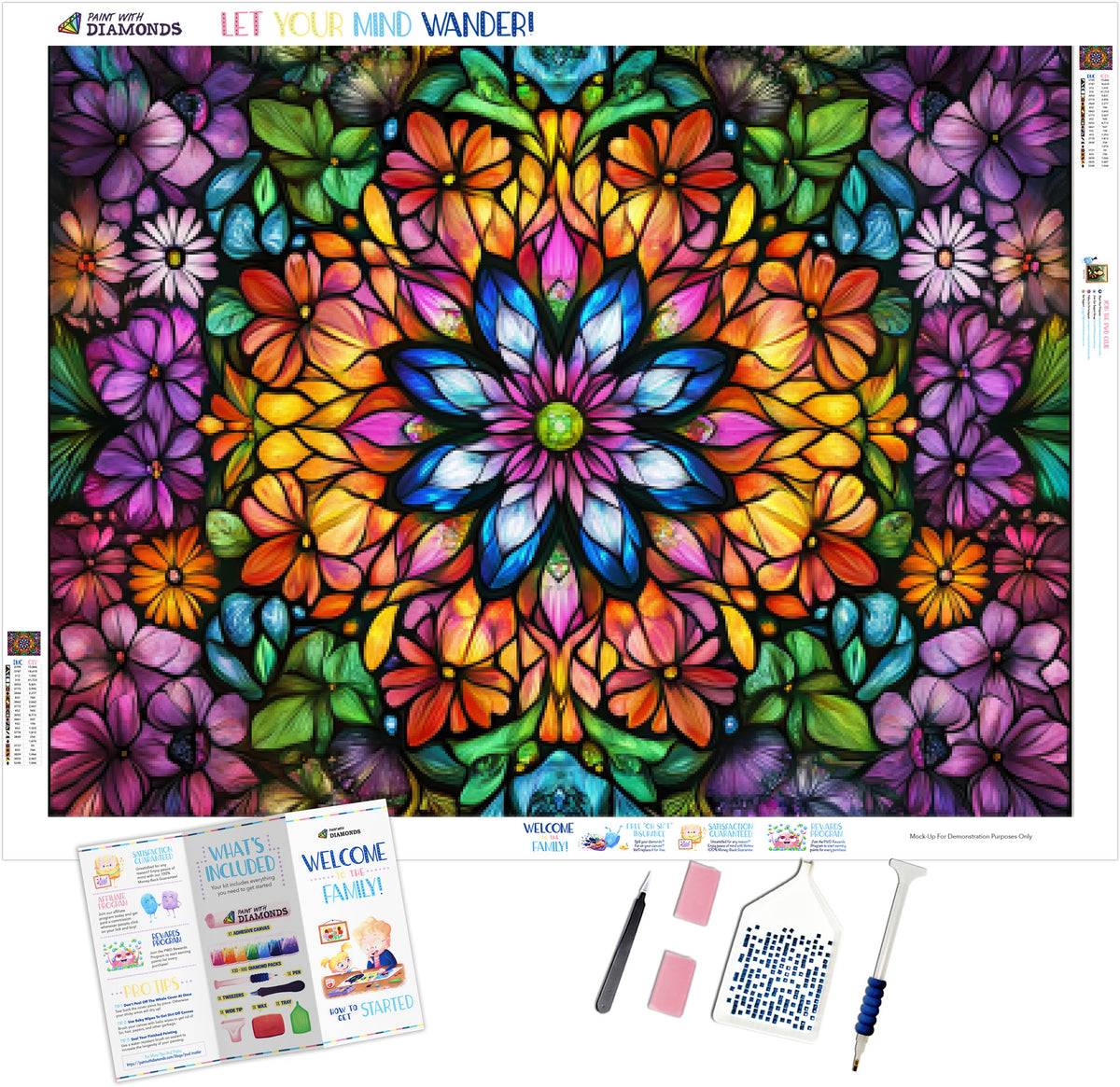 Mystical Floral Mandala Official Diamond Painting Kit | Diamond Art ...