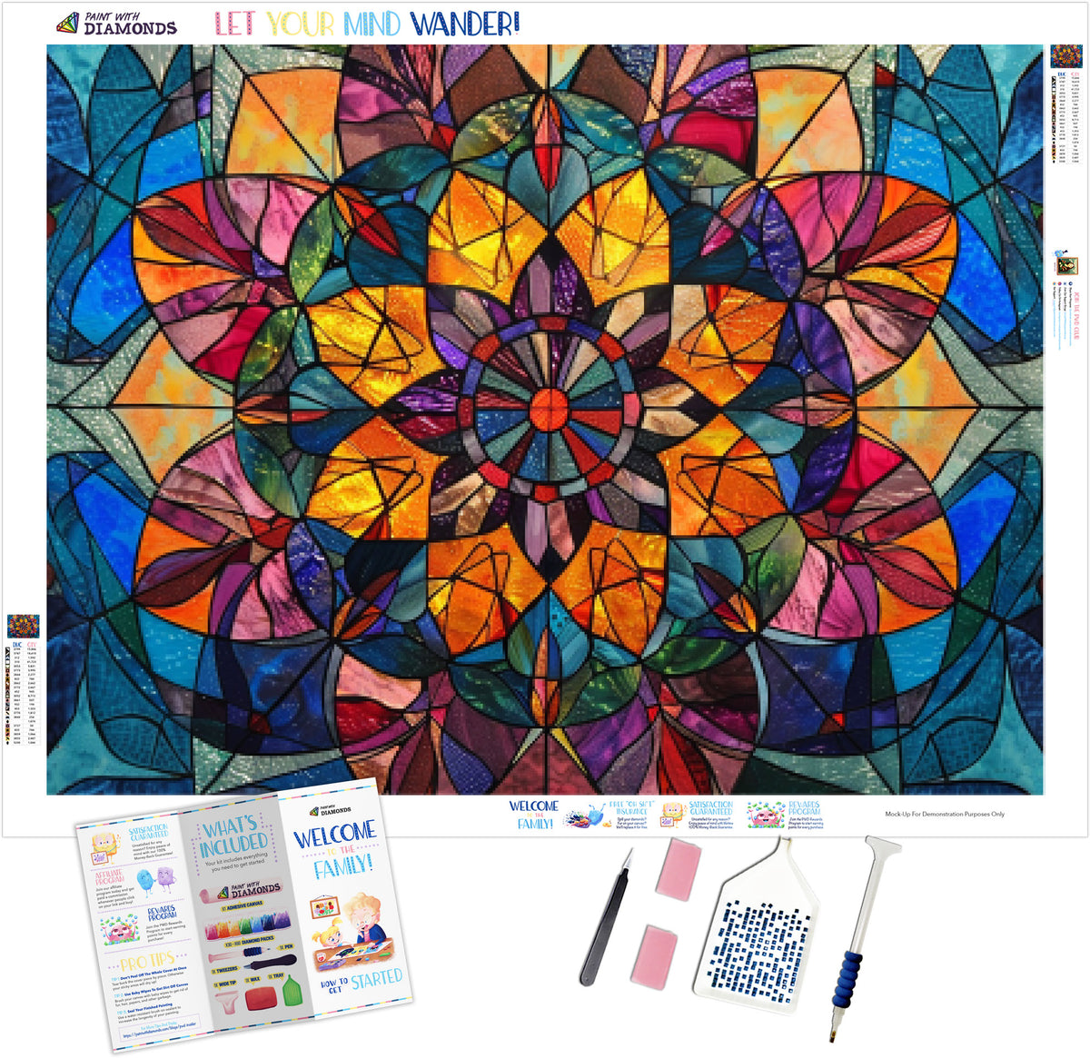 Mystical Mandala Official Diamond Painting Kit | Diamond Art | Paint ...