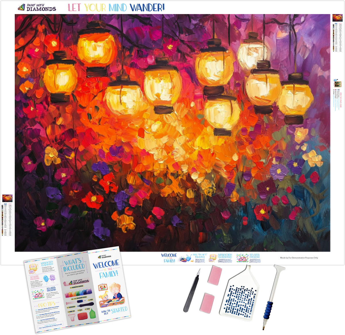 Mystical Midnight Blossoms Official Diamond Painting Kit | Diamond Art ...