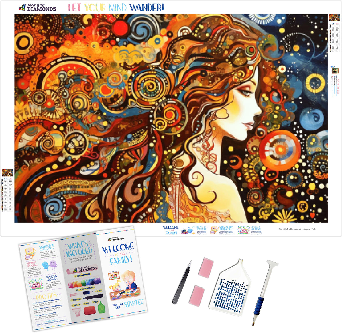 Mythical Intricate Pattern Diamond Painting Kit Paint With Diamonds