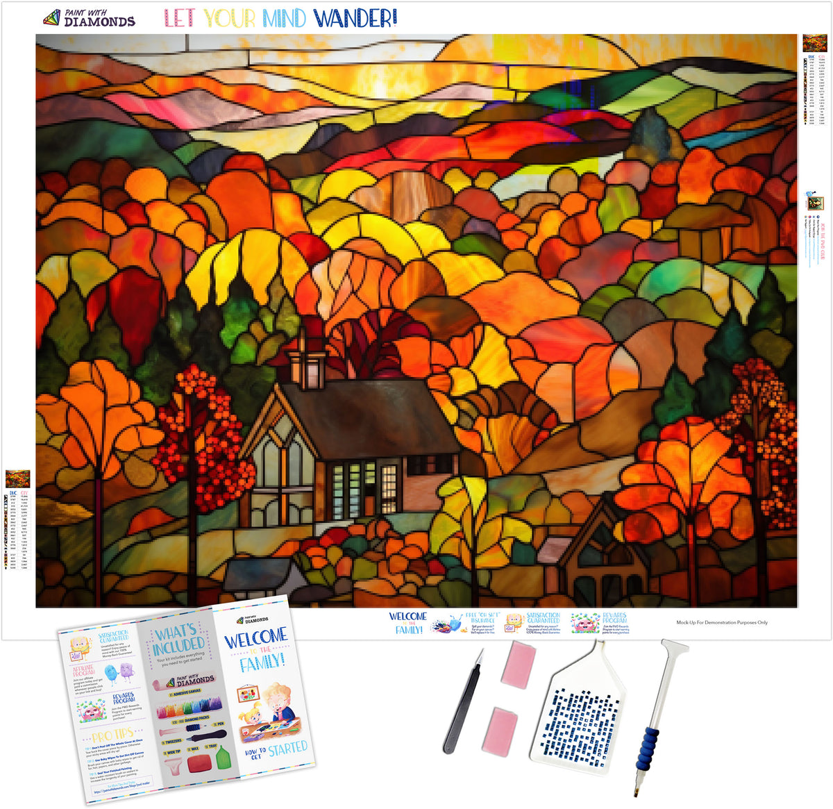 New England Autumn Foliage Official Diamond Painting Kit | Diamond Art ...