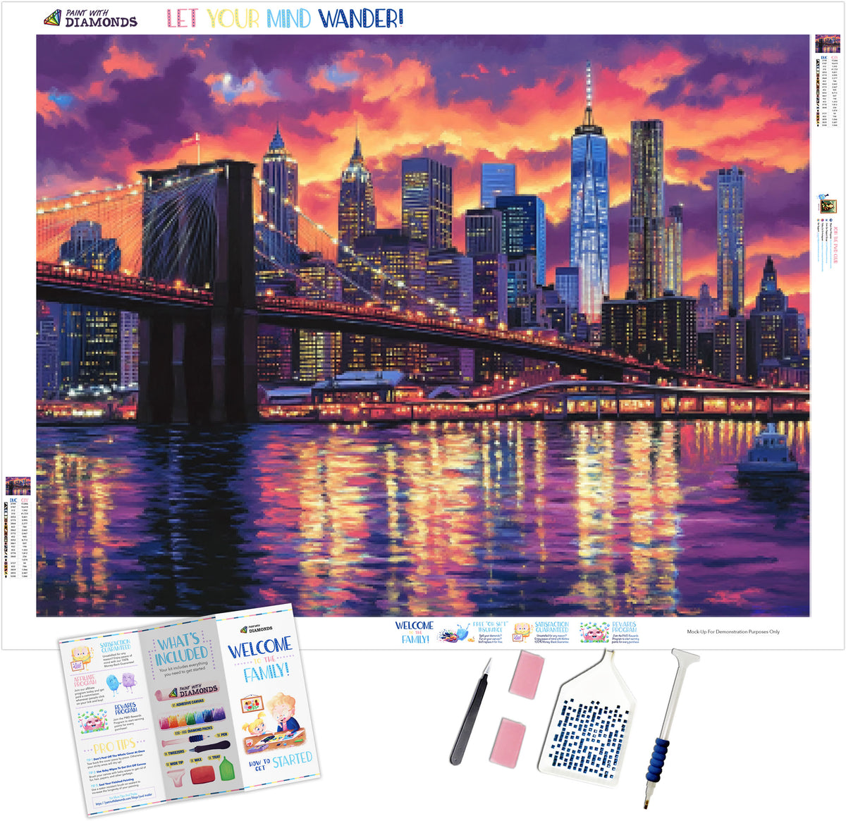 New York City Skyline Splendor Official Diamond Painting Kit | Diamond ...