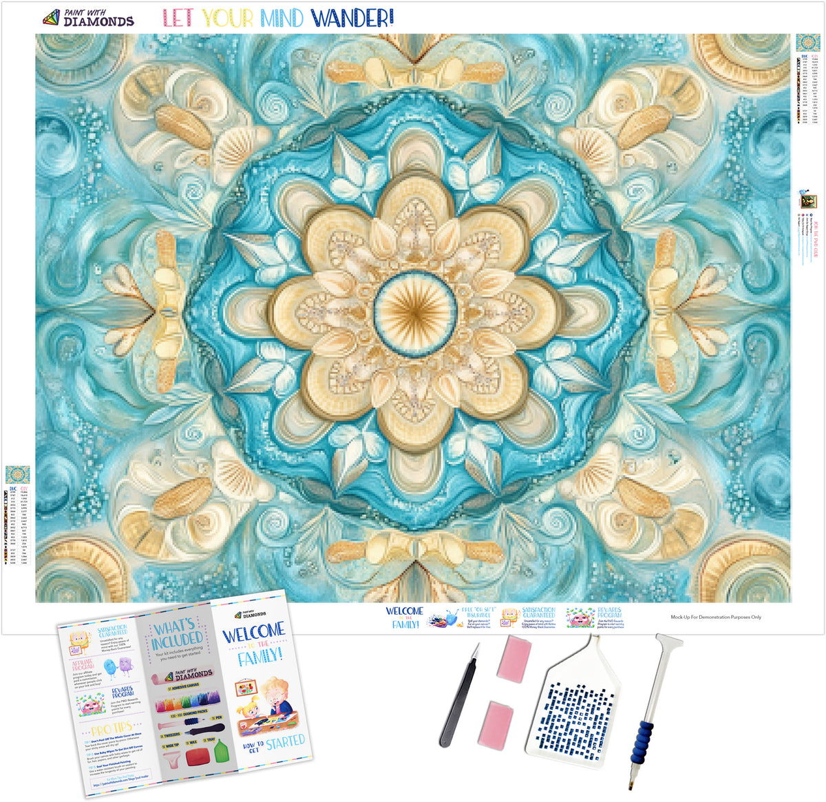 Ocean Wave Mandala – Paint With Diamonds
