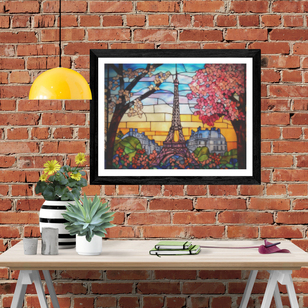 Paris in Spring with Eiffel Tower Official Diamond Painting Kit ...
