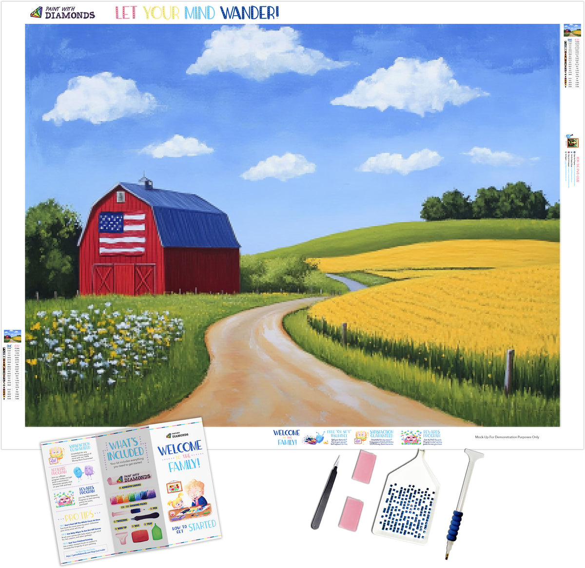 Patriotic Heartland Official Diamond Painting Kit | Diamond Art ...