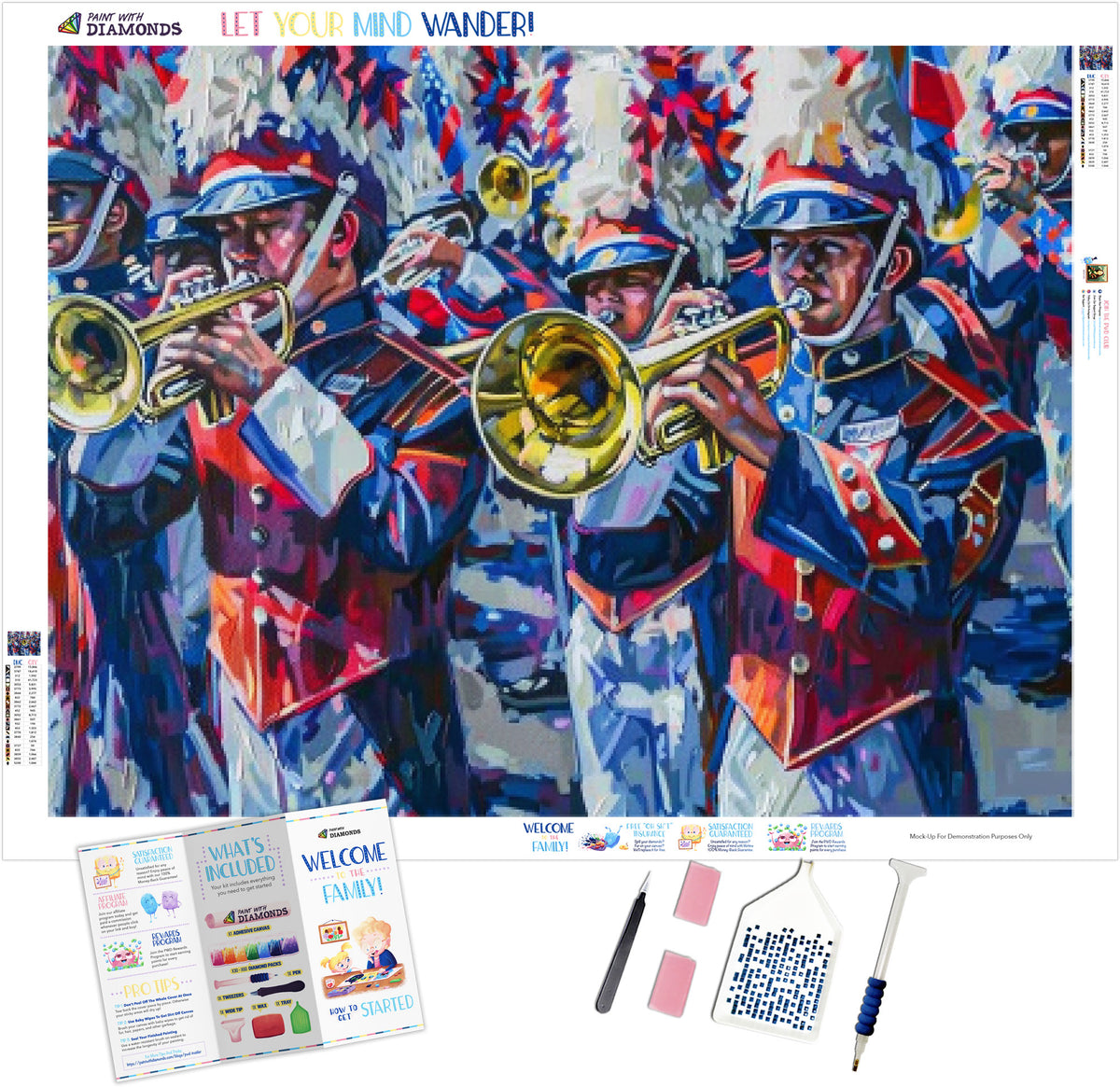 Patriotic Marching Band Official Diamond Painting Kit | Diamond Art ...