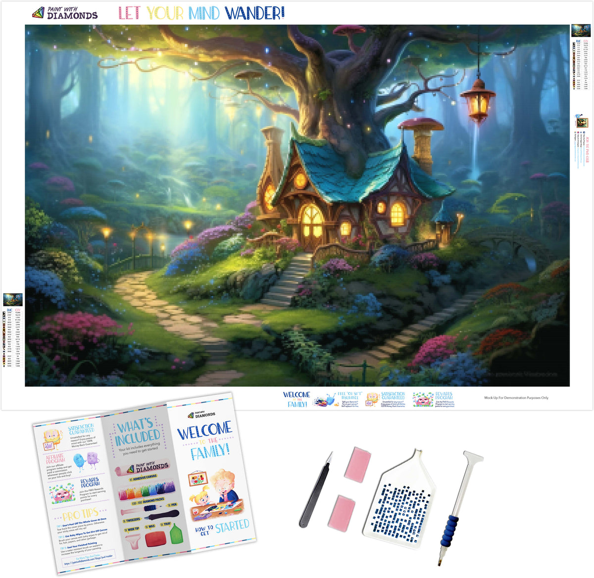 Pixie Hollow Diamond Painting Kit Paint With Diamonds Official Diamond