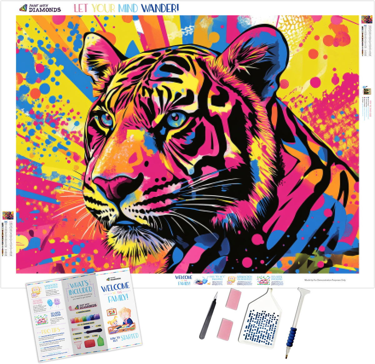 Pop Art Predator Official Diamond Painting Kit | Diamond Art | Paint ...