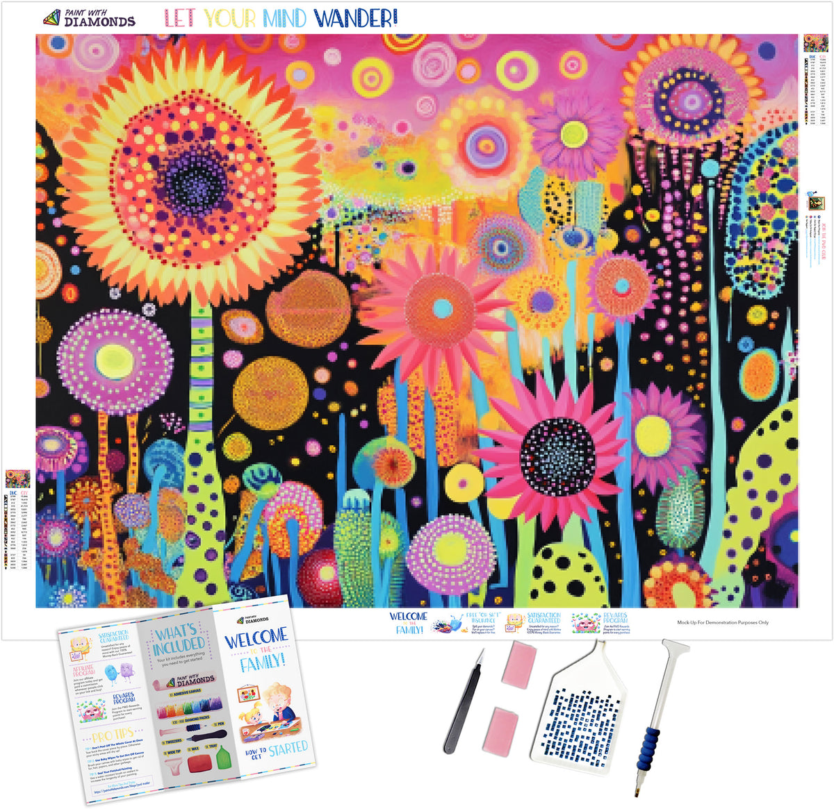 Psychedelic Dreamscape of Wonder Official Diamond Painting Kit | – Paint With Diamonds
