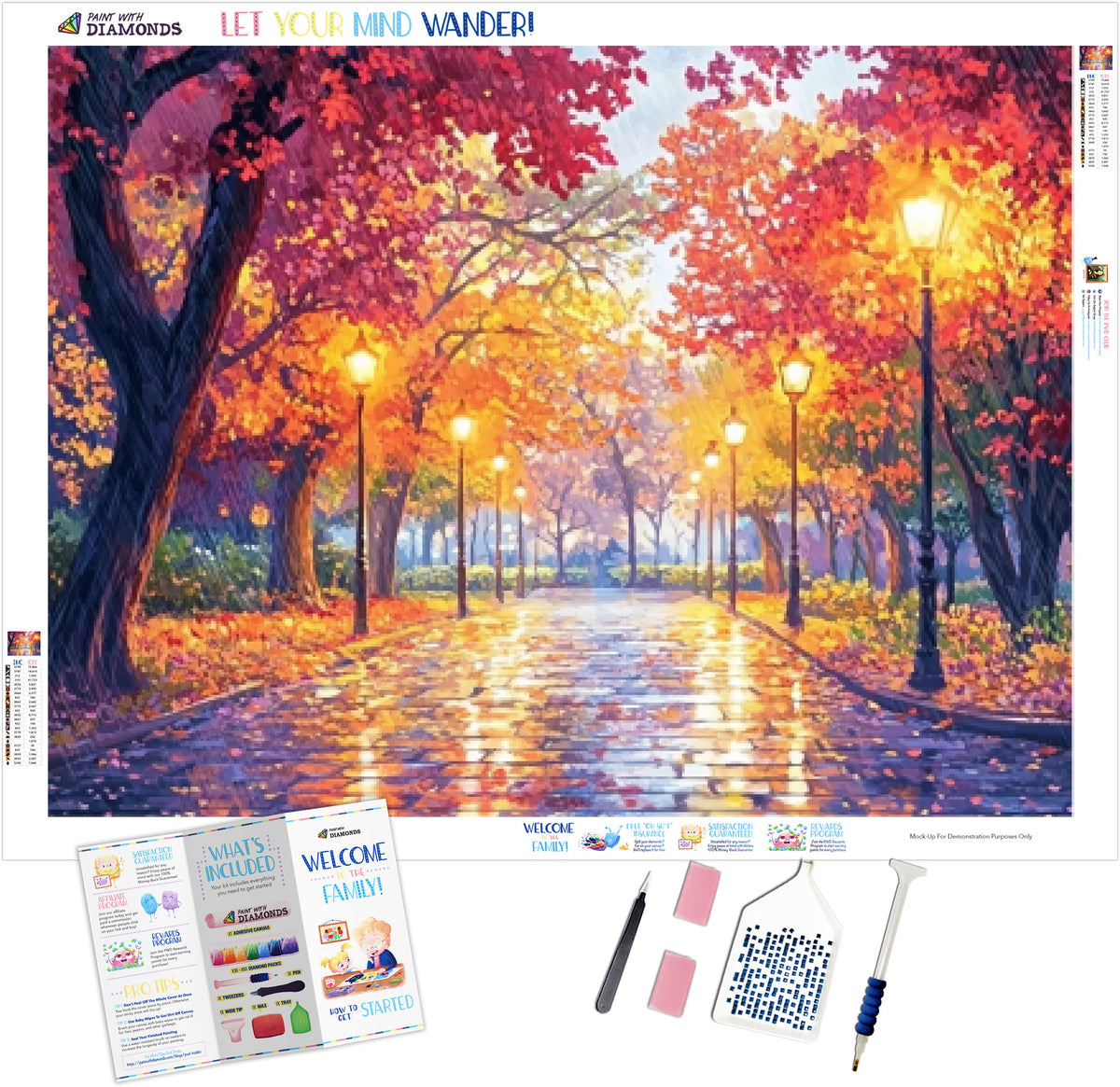 Radiant Path Through Autumn Dreams Official Diamond Painting Kit ...