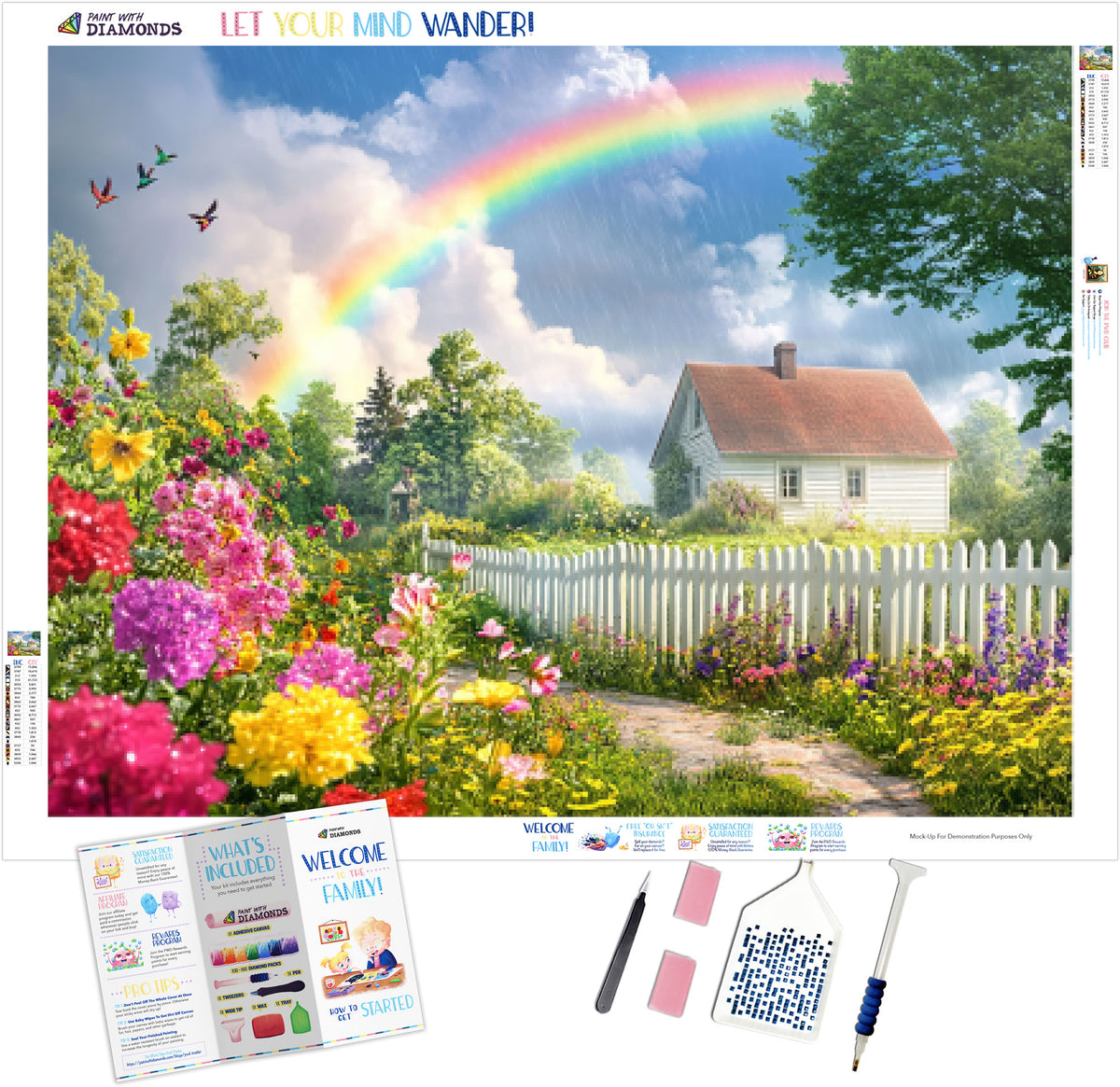 Rainbow Rain Storm After the Rain Official Diamond Painting Kit ...