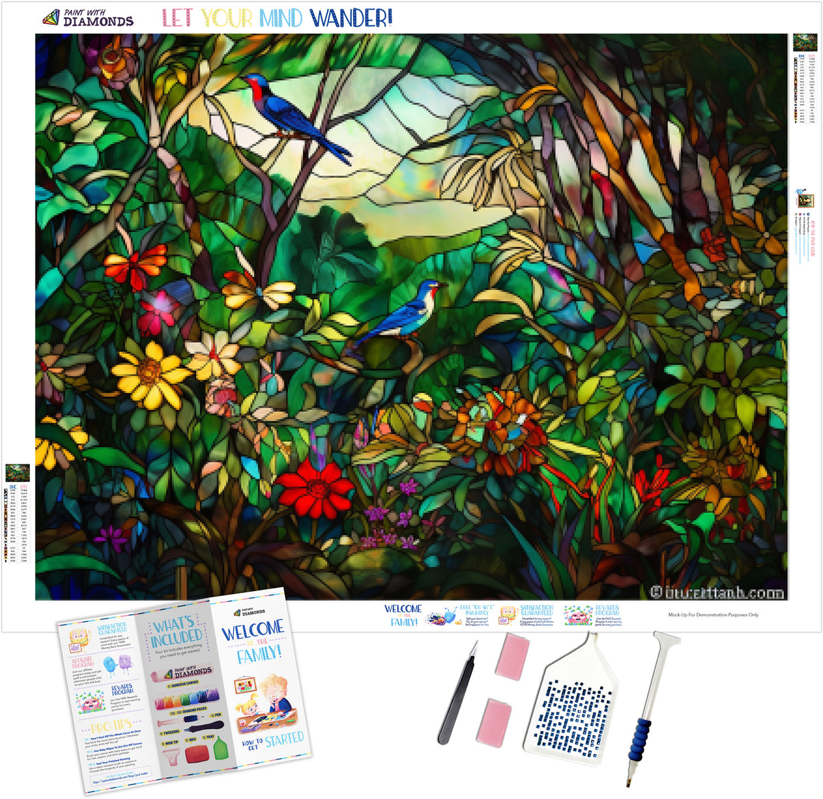 Rainforest Canopy Overlook Official Diamond Painting Kit | Diamond Art ...