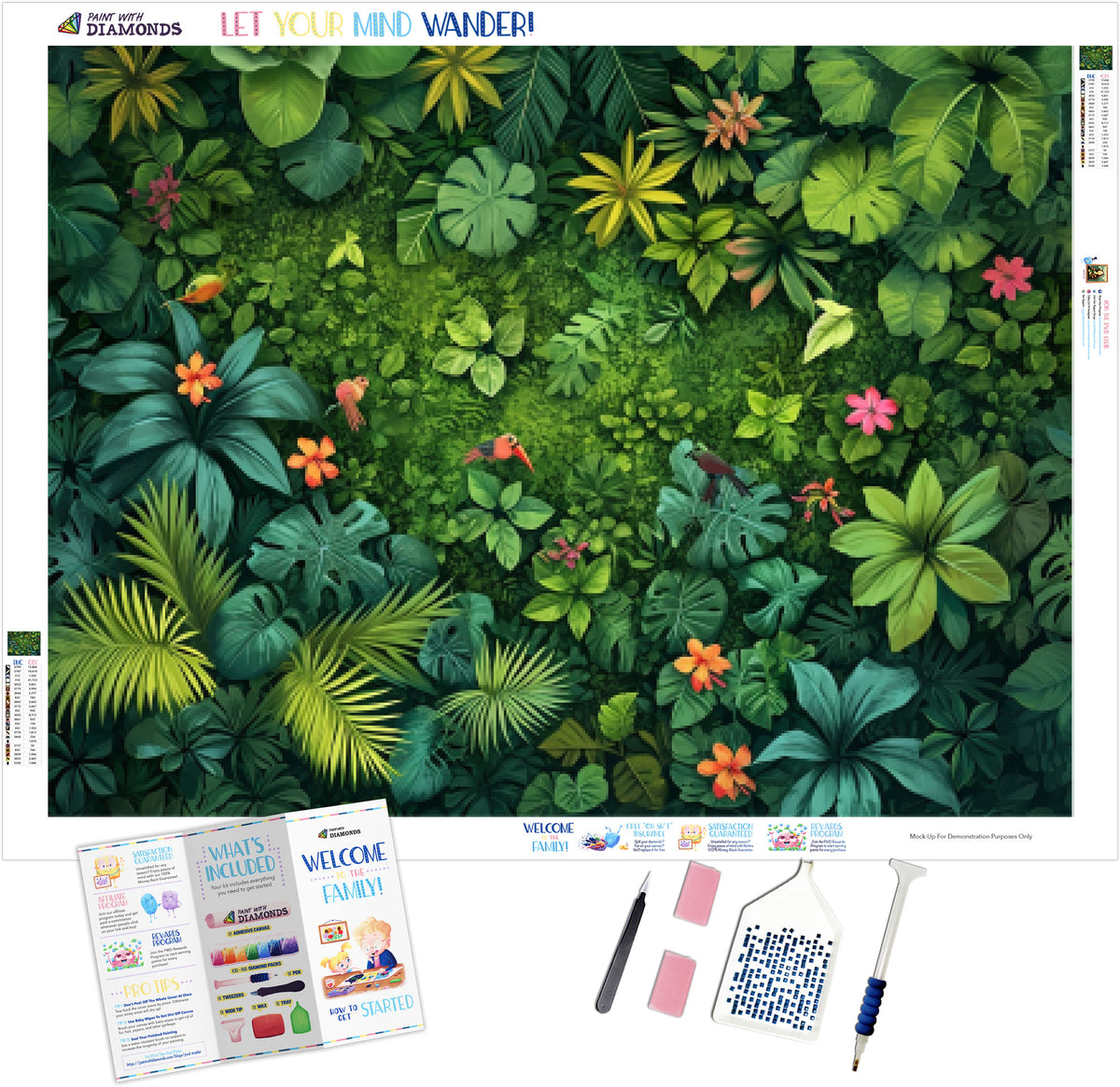 Rainforest Canopy Official Diamond Painting Kit | Diamond Art | Paint ...