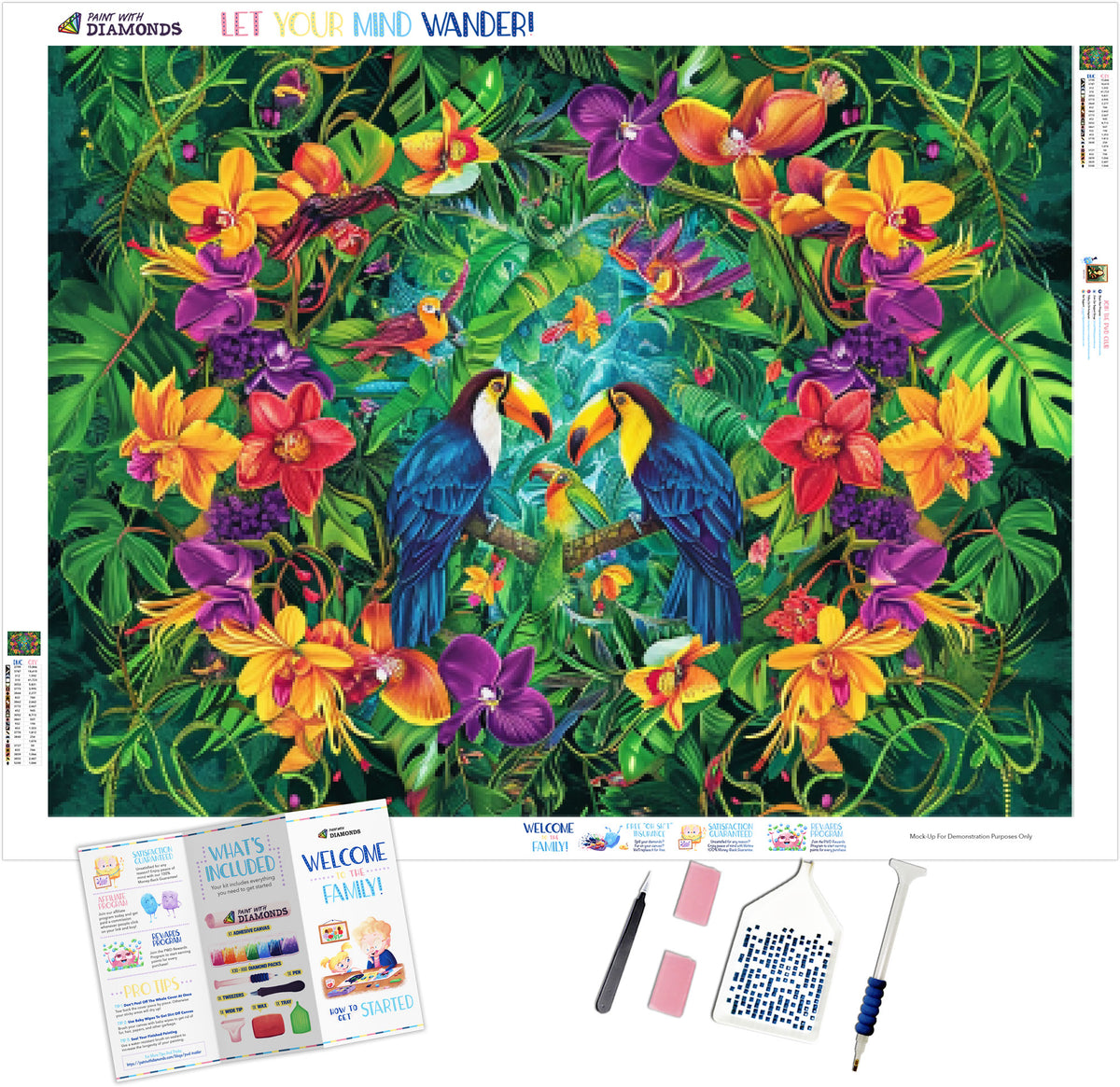 Rainforest Rhapsody Official Diamond Painting Kit | Diamond Art ...