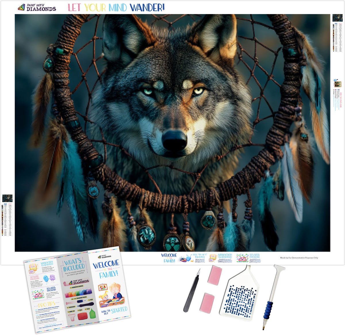 Fierce Eyes Sacred Howl Dreamcatcher of the Shaman Wolf Official ...