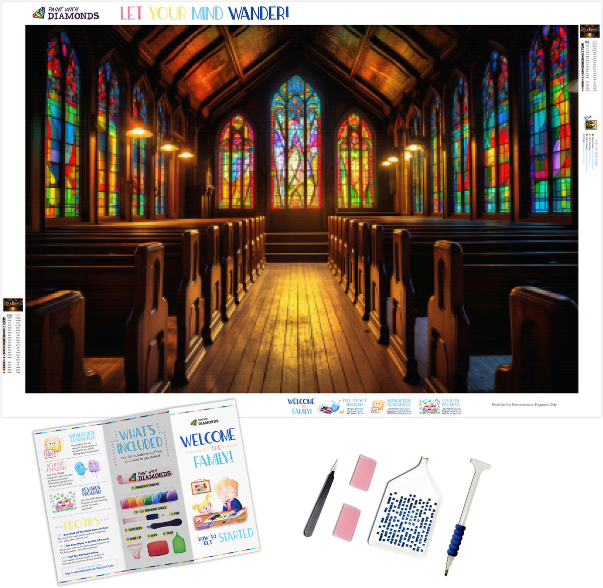 Sacred Light Old Chapel Diamond Painting Kit Paint With Diamonds