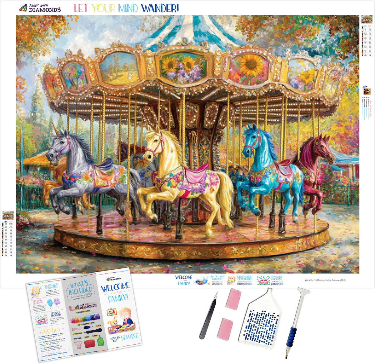 Seasonal Carousel – Paint With Diamonds