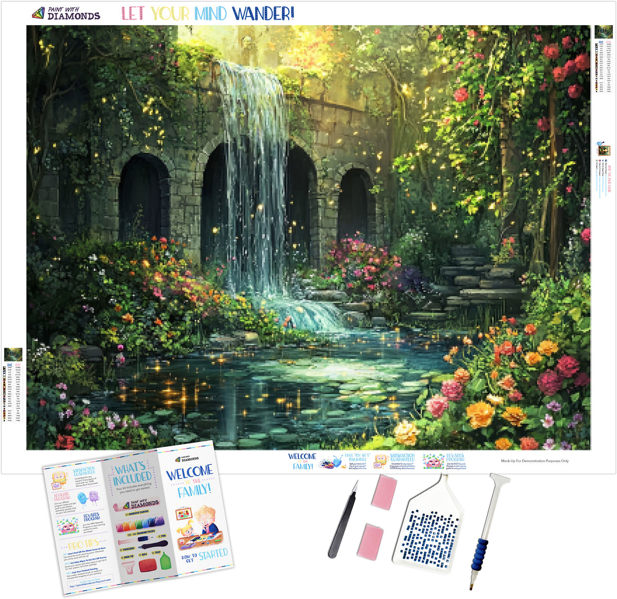 Secret Garden of the Castle Official Diamond Painting Kit | Diamond ...