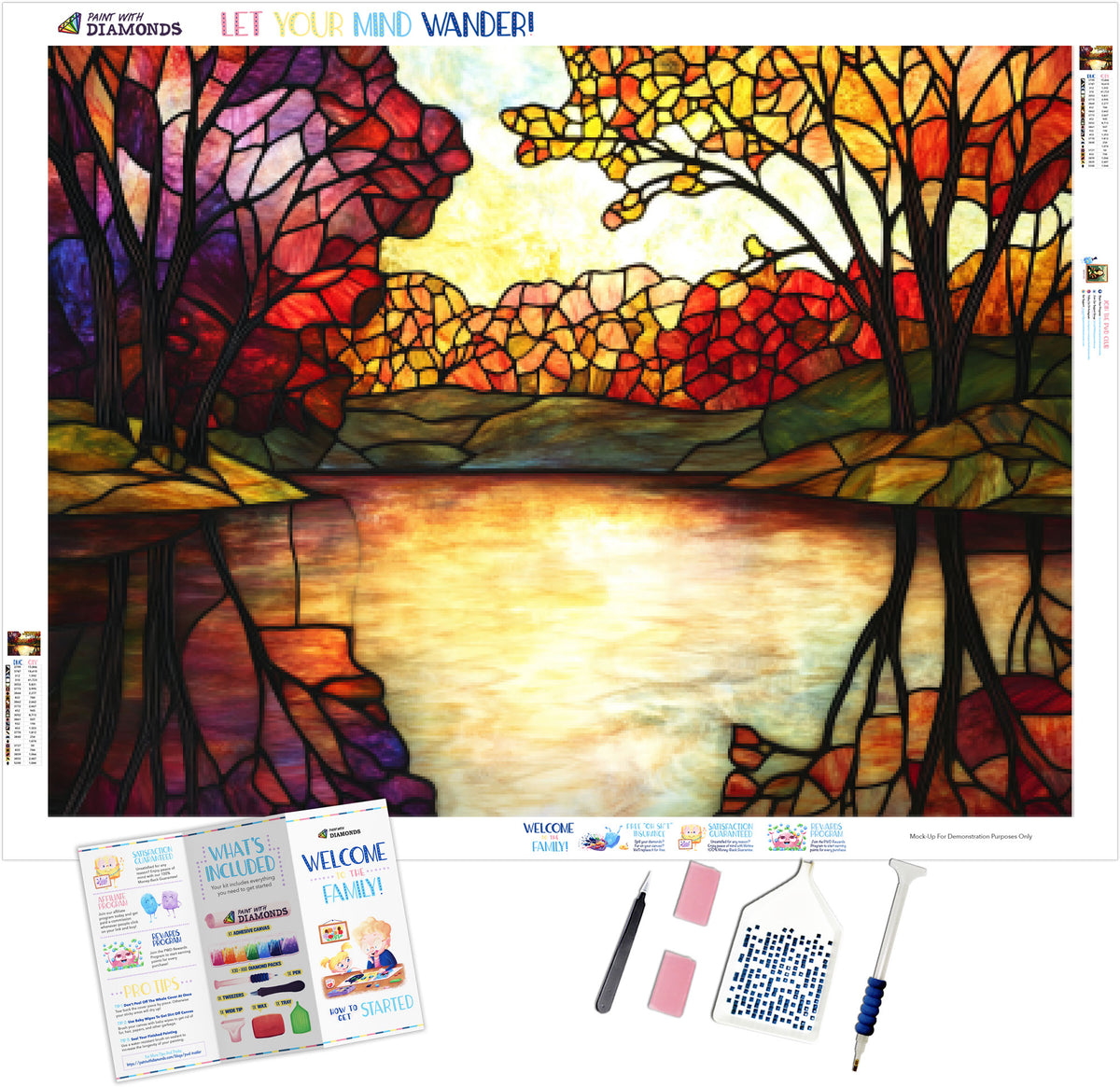 Serene Autumn Reflections Official Diamond Painting Kit | Diamond Art ...