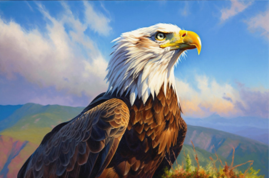 Sharp Talons And Piercing Eyes Official Diamond Painting Kit | Diamond ...