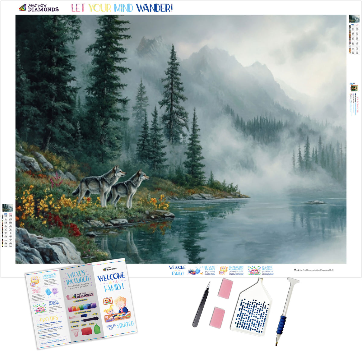 Silent Strength Timber Wolves – Paint With Diamonds