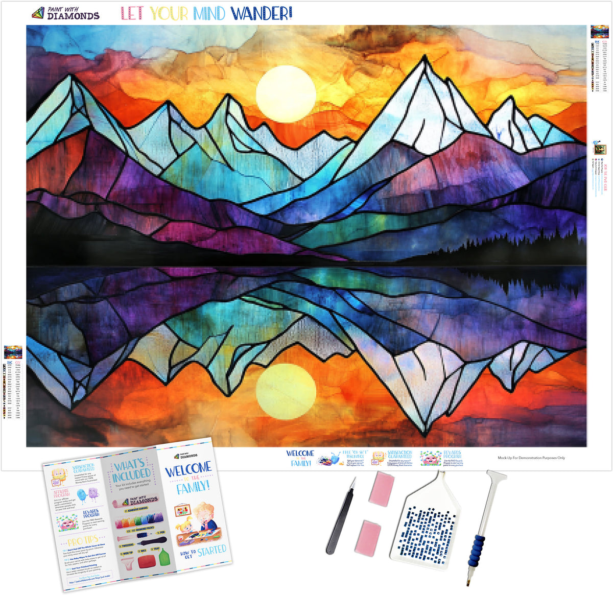 Sleepy Mountain Majesty Official Diamond Painting Kit | Diamond Art ...