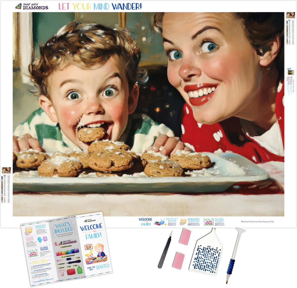 Sneaking Cookies From A Holiday Platter – Paint With Diamonds