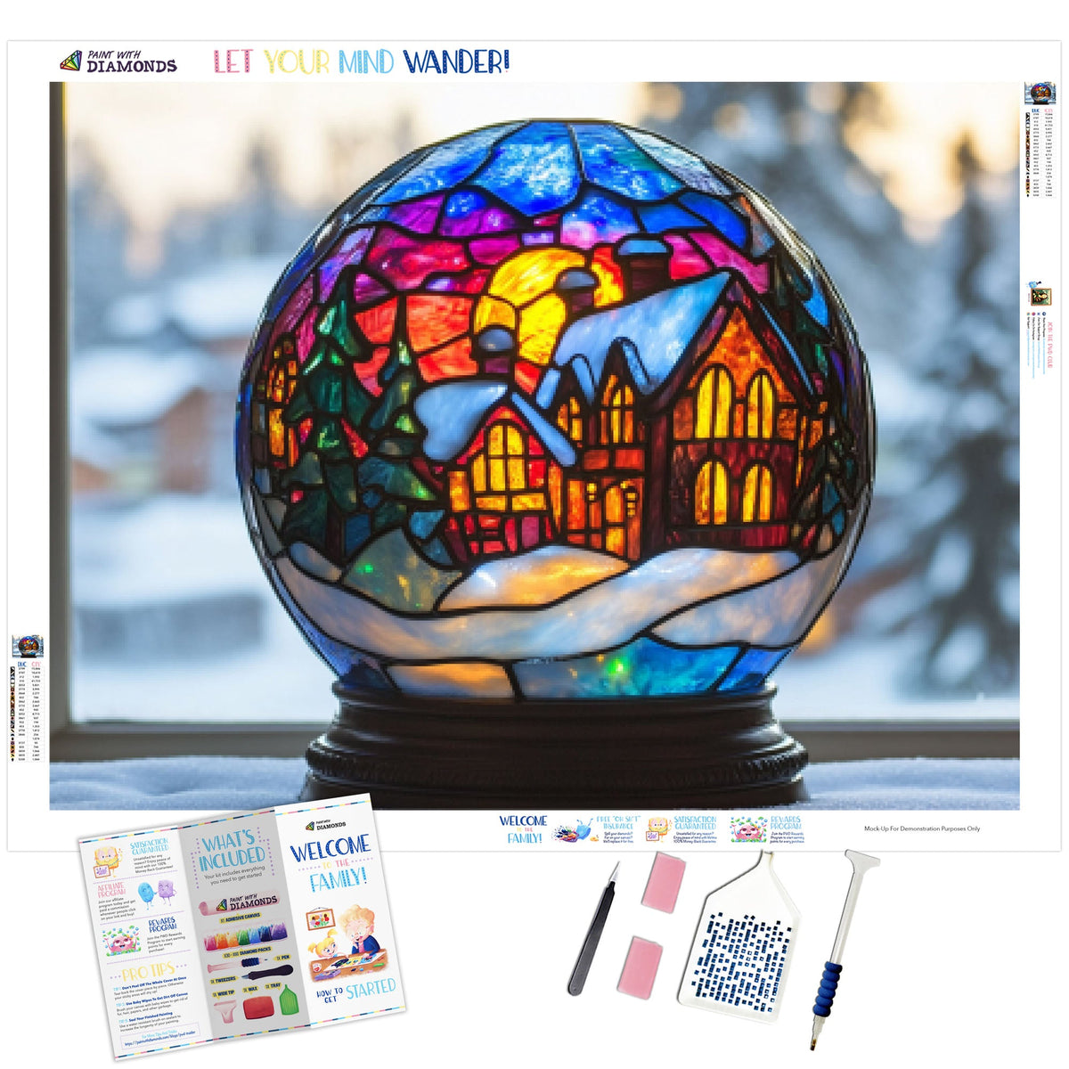 Snow Globe Wonderland Diamond Painting - Full Drill Kit | Paint With ...