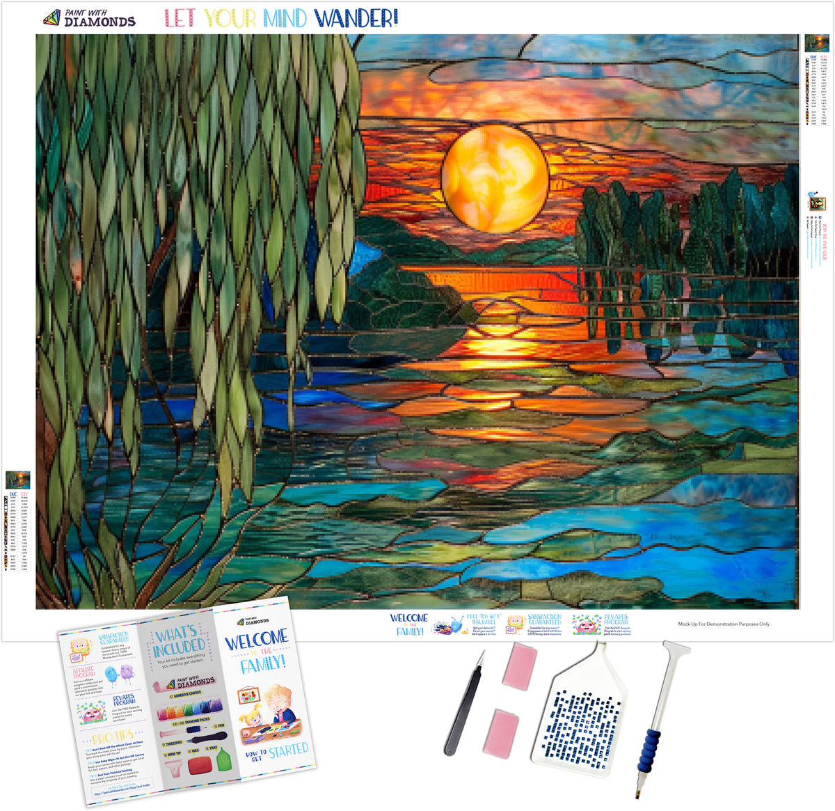 Southern Bayou Sunset Official Diamond Painting Kit | Diamond Art ...