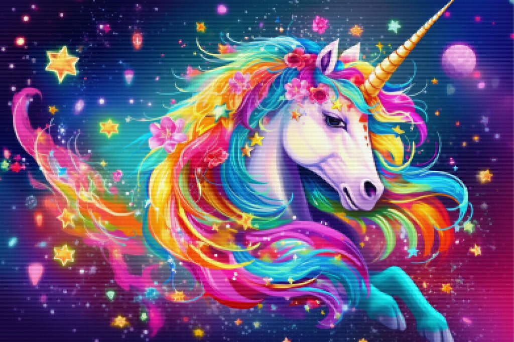 Sparkly Horn Unicorn Diamond Painting Kit Paint With Diamonds Official