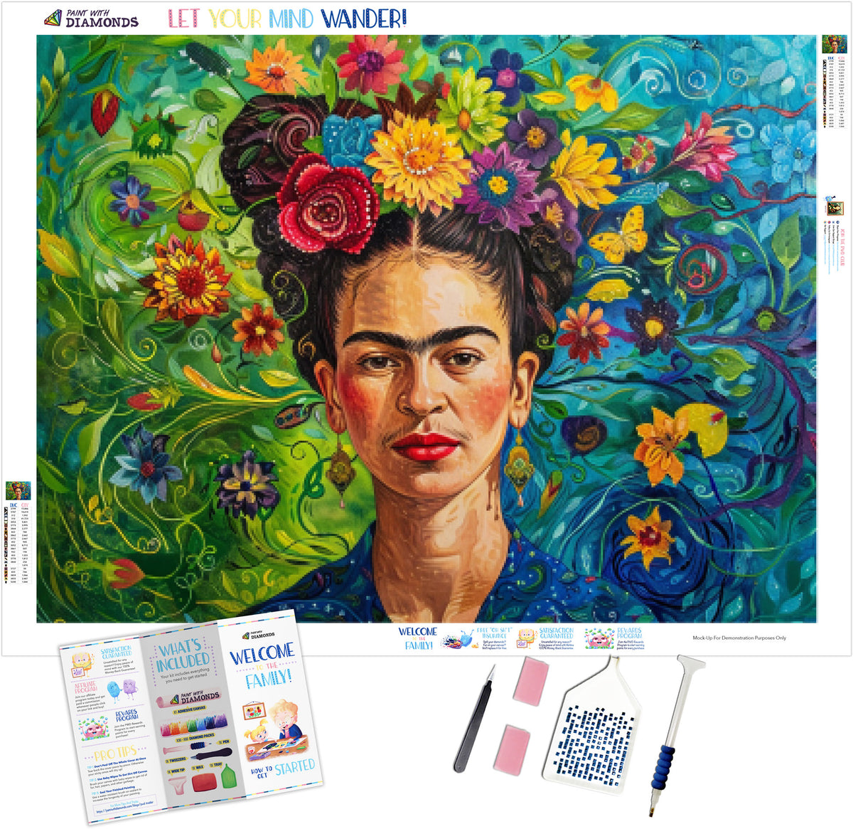 Spiritual Portraits of Frida Kahlo Official Diamond Painting Kit ...
