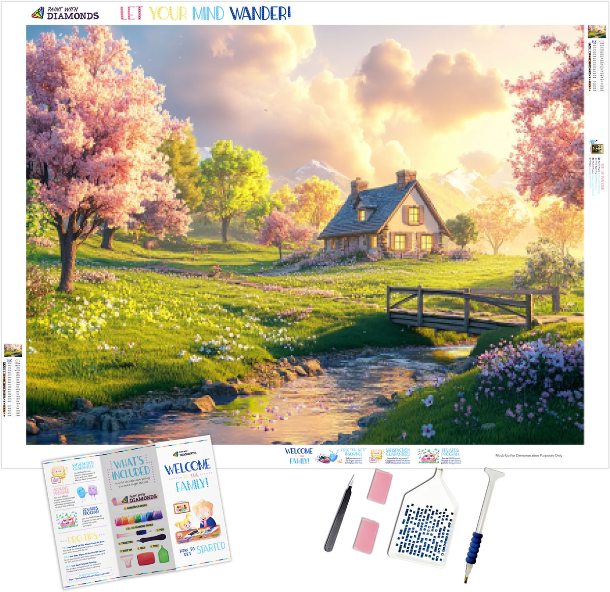 Spring Awakening in the Countryside Official Diamond Painting Kit ...