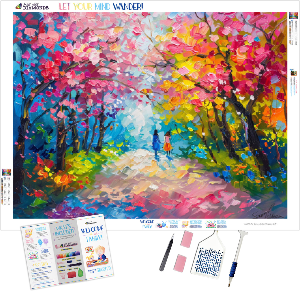 Spring Blossom Park Official Diamond Painting Kit | Diamond Art | Paint ...