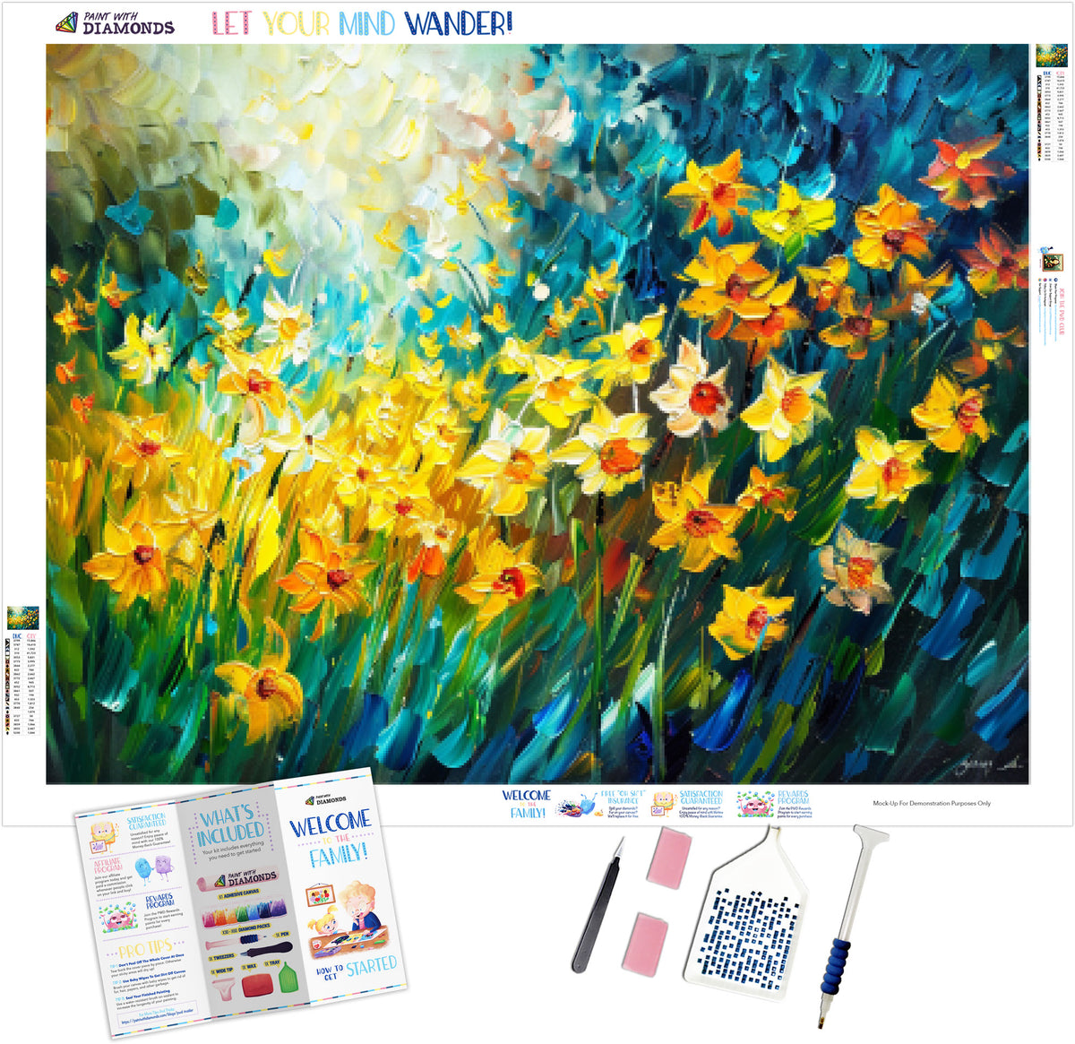 Spring Daffodil Dance Official Diamond Painting Kit | Diamond Art ...