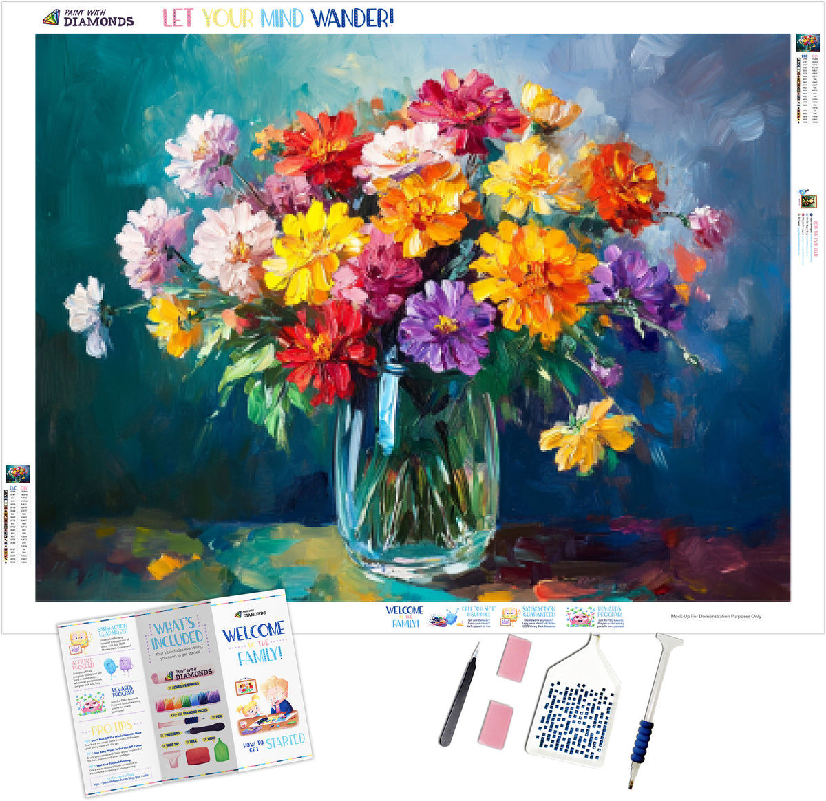 Spring Flower Still Life Official Diamond Painting Kit | Diamond Art ...