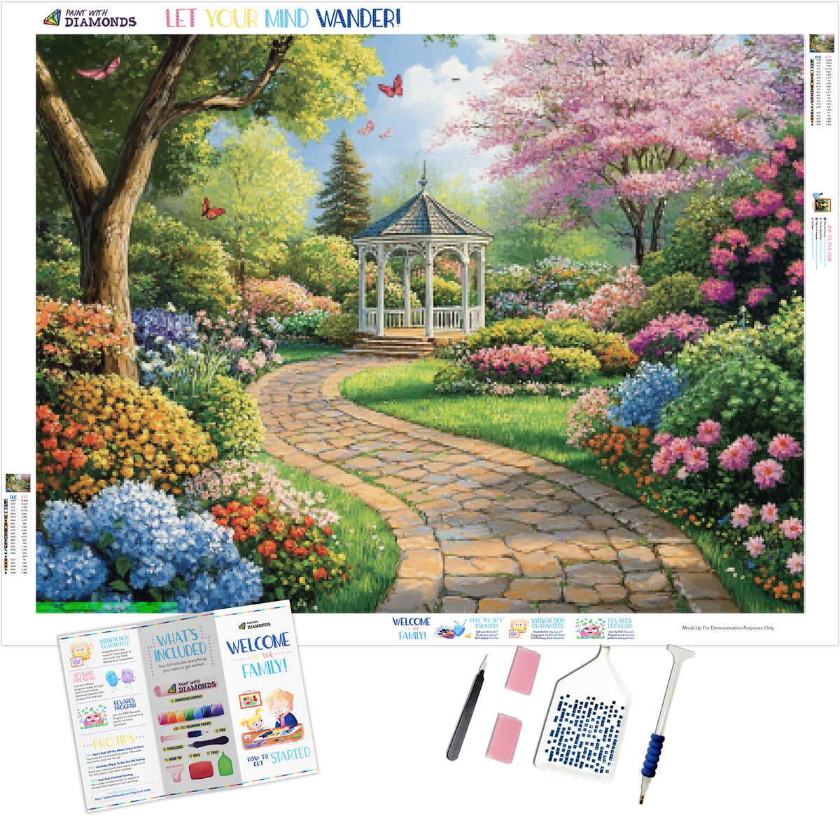 Spring Garden Path Official Diamond Painting Kit | Diamond Art | Paint ...